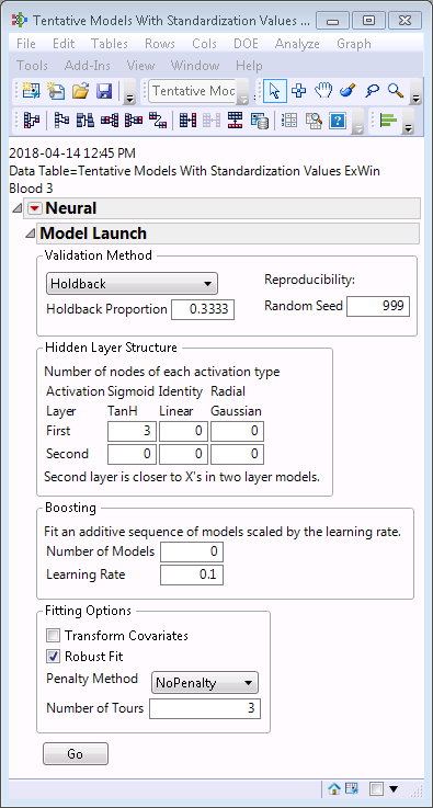 Not Getting Same Results In Neural Network Run From Menu Vs Run From Script Jmp User Community 2864