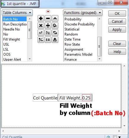 Solved: Calculating Col Quantile by columns - JMP User Community