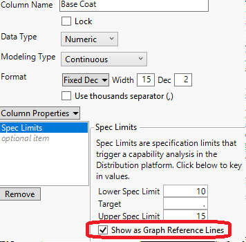 JSL Turning on Spec Limits "Show as Graph Reference Lines" - JMP User Community