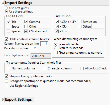 JMP csv import automatically converting hex to dec - JMP User Community