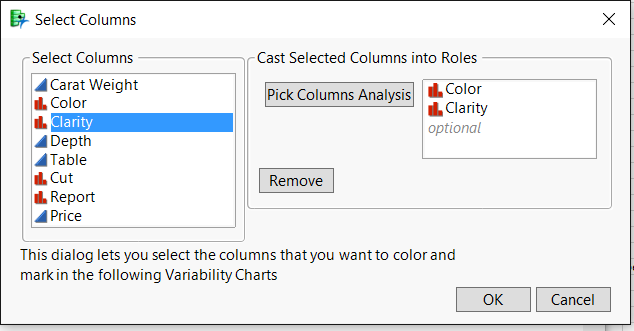 Solved: Column Dialog Box Question - JMP User Community