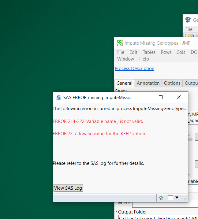 Errors - JMP User Community