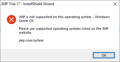 JMP 17 Trial - windows server not supported - JMP User Community