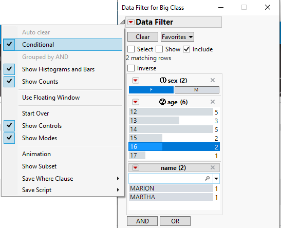 Conditional Data Filter Invert Selection Bug Jmp User Community
