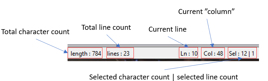 Add basic line/column/character information to Script Editor's status bar - JMP User Community