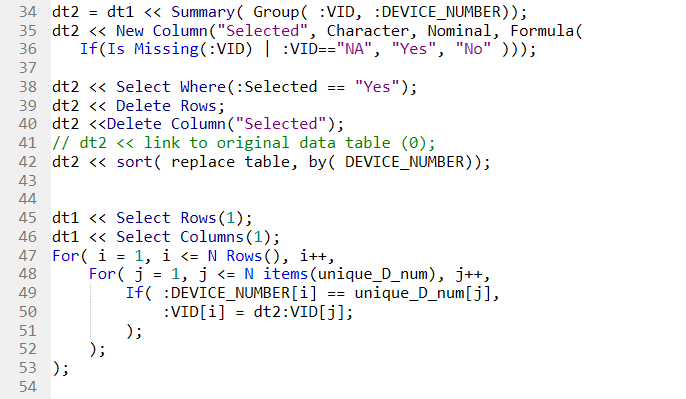 Solved Running A Script Gets Stucked After Sort Jmp User Community