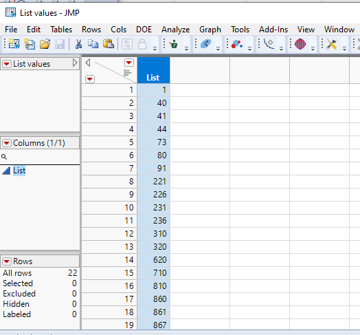 Solved Delete String That Does Not Contain In The List Jmp User 0611