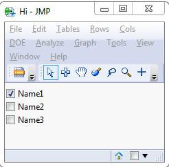 Solved: JSL: make check box in loop - JMP User Community