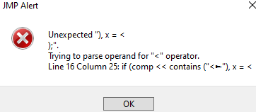 Solved: I am trying to reset columns with a character