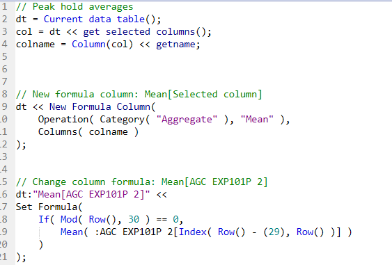 Solved Using Variables In Column Formulas Jmp User Community 9011