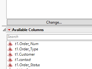 Query Builder - filter option on field names to show those not already in Query - JMP User Community