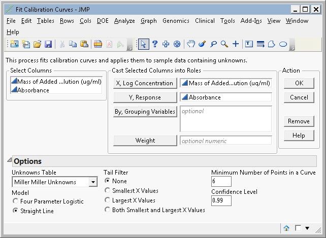 Calibration Curves - JMP User Community