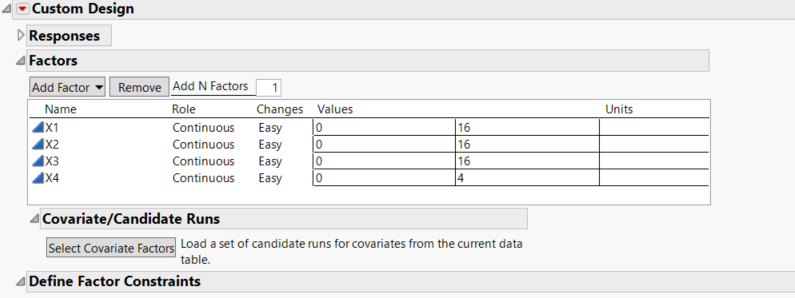 Solved Help Needed With Custom Doe With Complex Constraints Jmp User Community