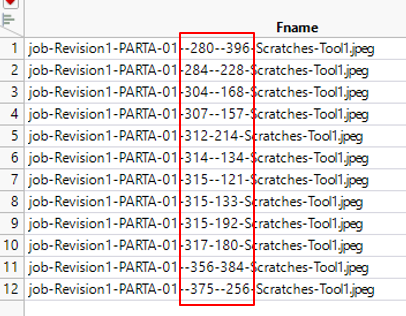 Extract String which has positive and negtive numbers - JMP User Community