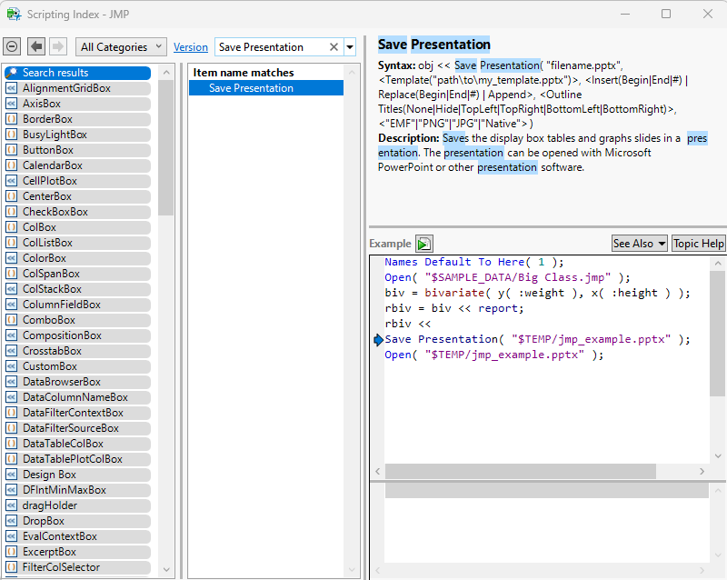 JMP Scripting - Presentation/Journal - JMP User Community