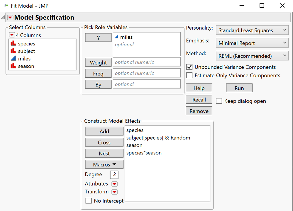 Repeated Measures Analysis (Mixed Model) - JMP User Community