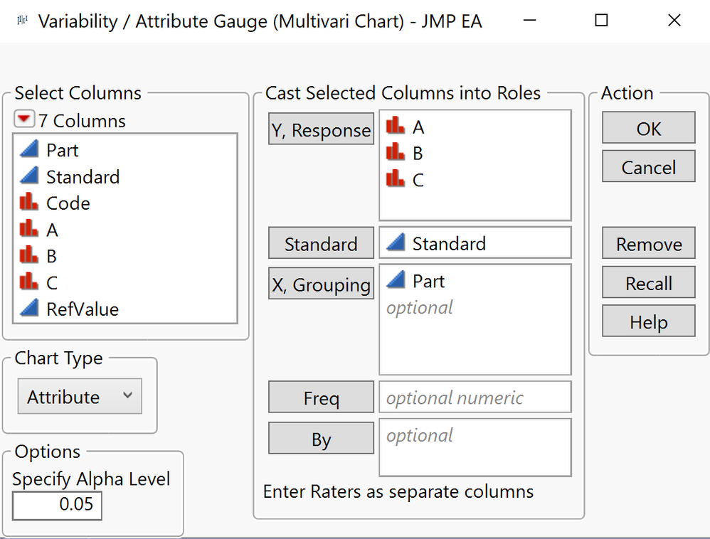 MSA Attribute Data - JMP User Community