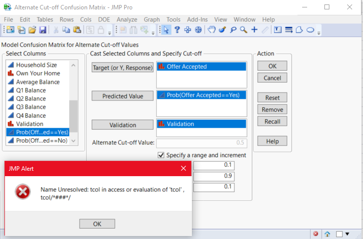 Name Unresolved Error - JMP User Community