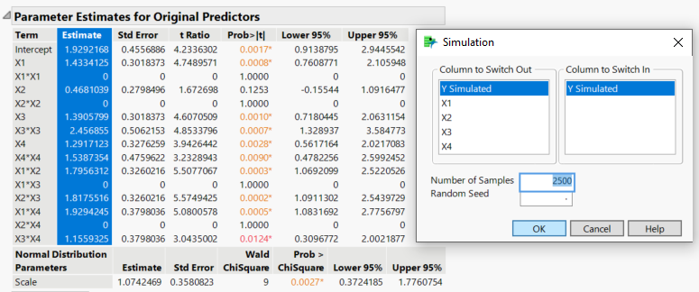 Simulate results for a table of statistics in a report - JMP User Community