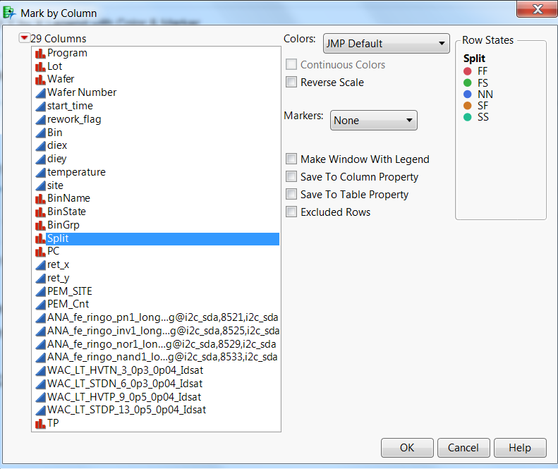 Solved: Fit Y by X Legend with Color & Marker - JMP User Community