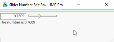 Combined and Connected Number Edit Box and Slider Box - JMP User Community