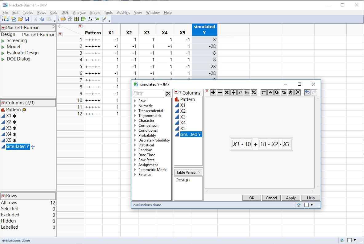 How to check the aliasing term in DOE custom design - JMP User Community