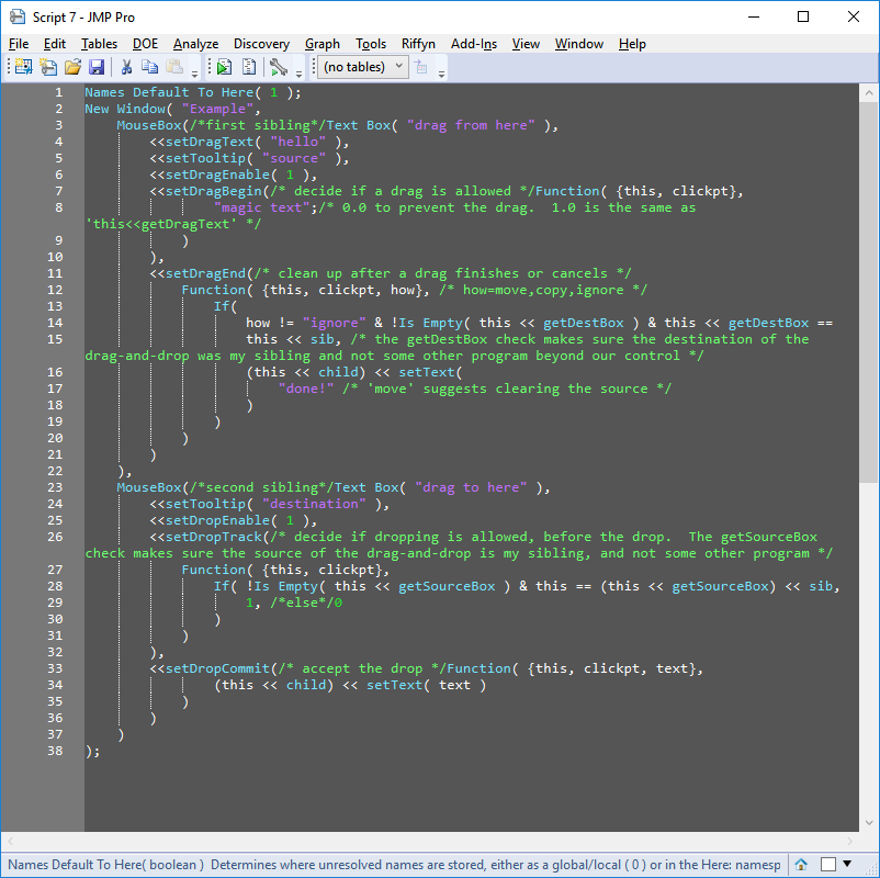 JSL Text Editor Color Themes - JMP User Community