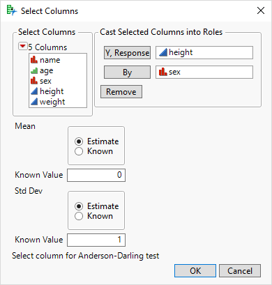 Anderson-Darling Normality Test - JMP User Community