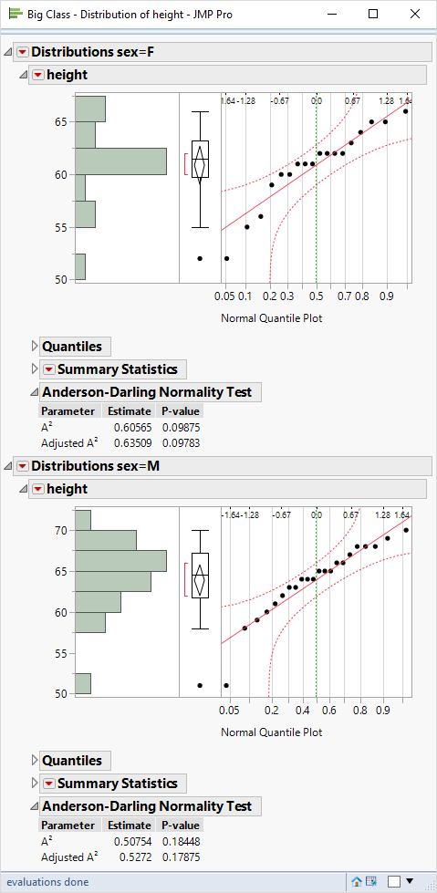Anderson-Darling Normality Test - JMP User Community