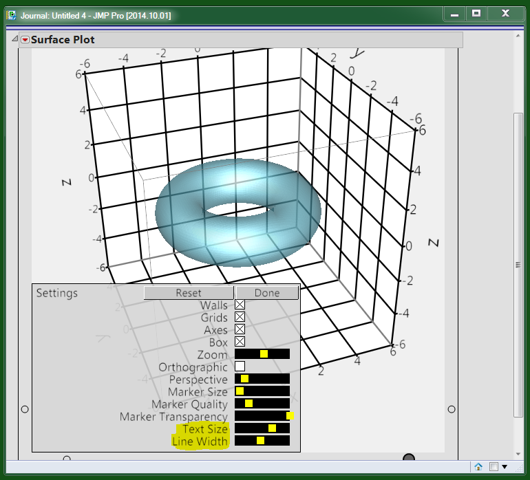 Help to improve display resolution of a surface profiler graph in JMP ...