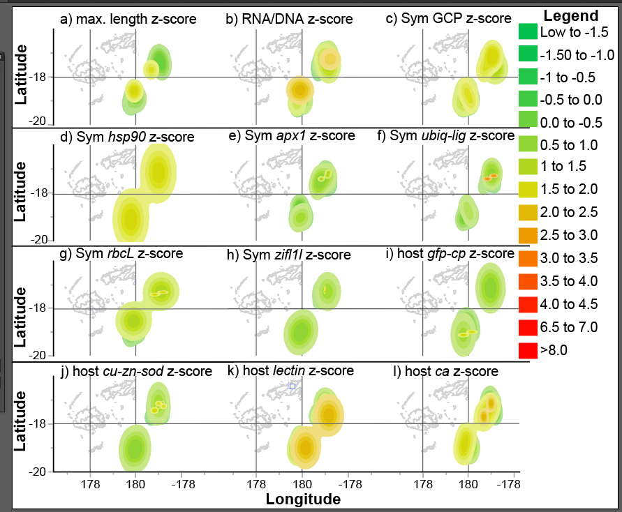 Solved Overlaying Data From Multiple Parameters Each With A Unique Scale Onto A Map Jmp