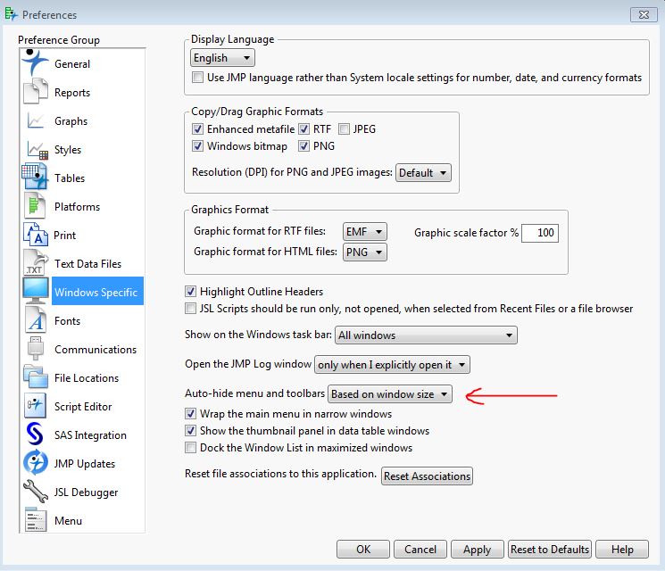 Solved: How to pin toolbar row in all jmp windows? - JMP User Community