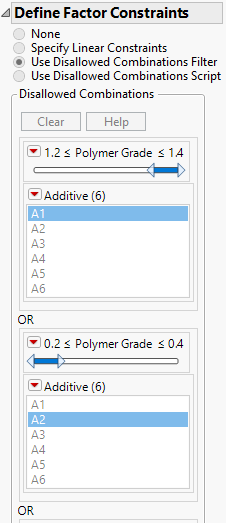 Solved Constraint Set Up In An Optimal Design Jmp User Community