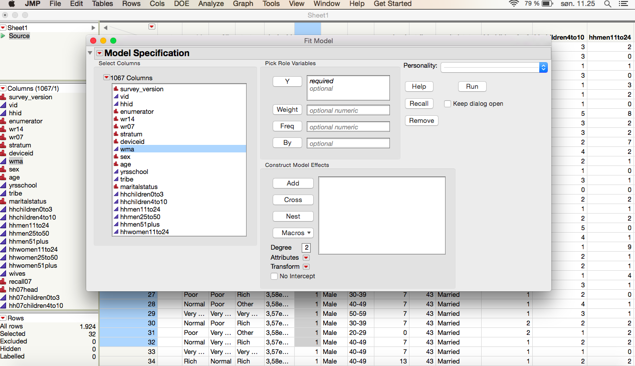 Analysis by specific rows - JMP User Community