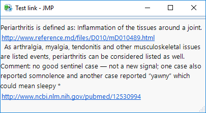 Hyperlinks in Text Box or Text Edit Box? - JMP User Community