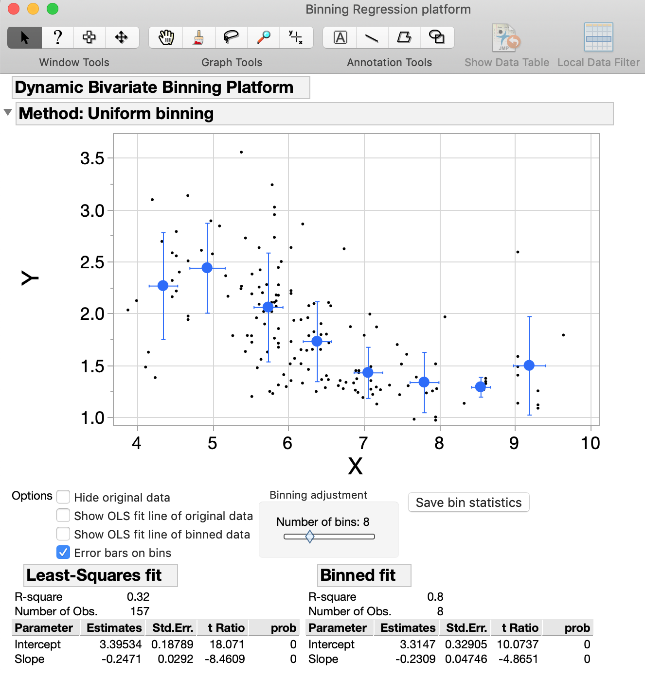 Dynamic bivariate binning - JMP User Community
