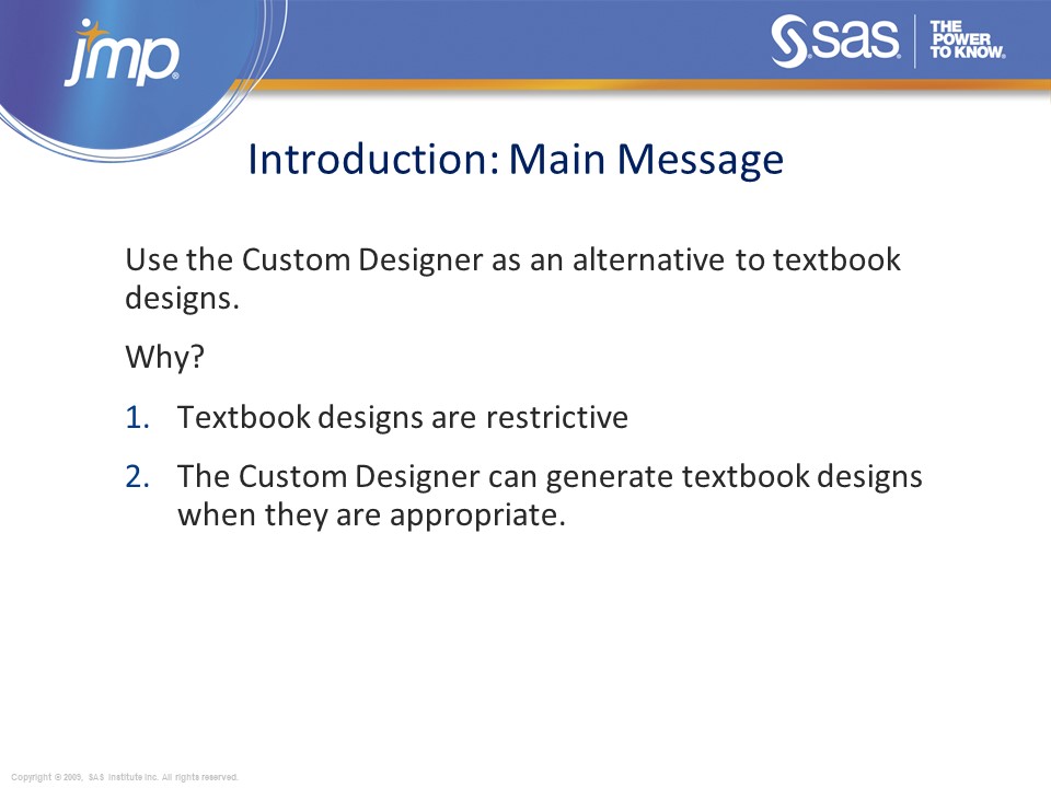 Modern Design of Experiments for Rapid and Active Learning - JMP User ...