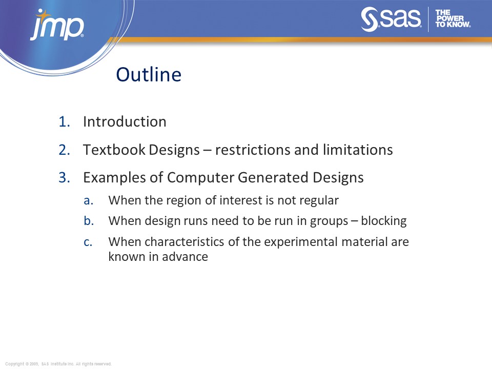 Modern Design of Experiments for Rapid and Active Learning - JMP User ...