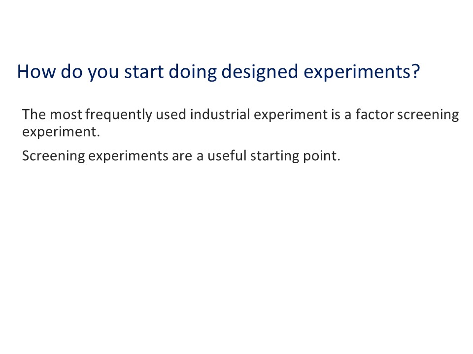Modern Design of Experiments for Rapid and Active Learning - JMP User ...