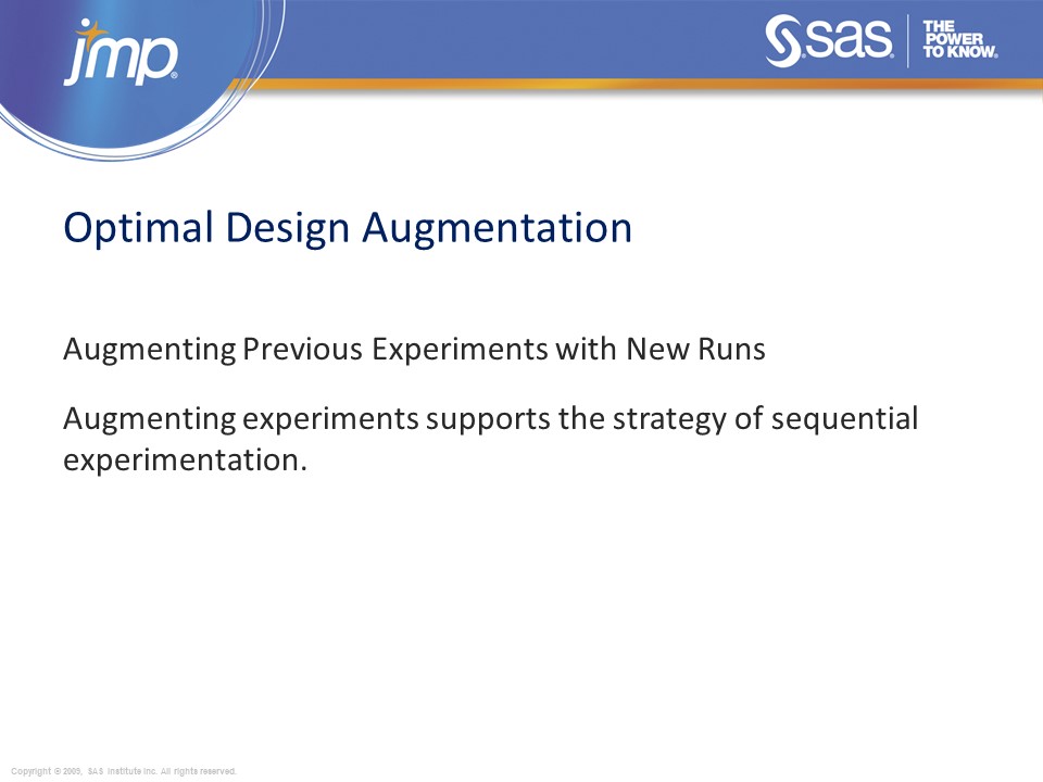 Modern Design of Experiments for Rapid and Active Learning - JMP User ...