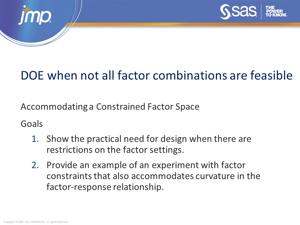 Modern Design of Experiments for Rapid and Active Learning - JMP User ...