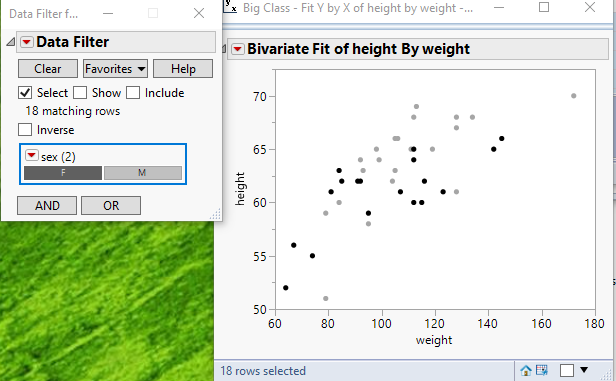 Solved Jsl Script To Select Range Of Points In A Graph Jmp User