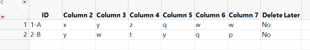 Consolidating Rows And Deleting Blank Data In Jmp13 Jmp User Community