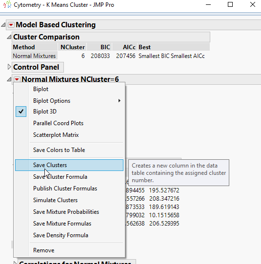 Cluster Analysis Data Export - JMP User Community