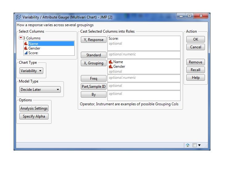 Solved: how to plot an overlay variability chart - JMP User Community