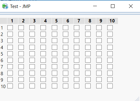 Solved: How to index into a table box of check boxes - JMP User Community