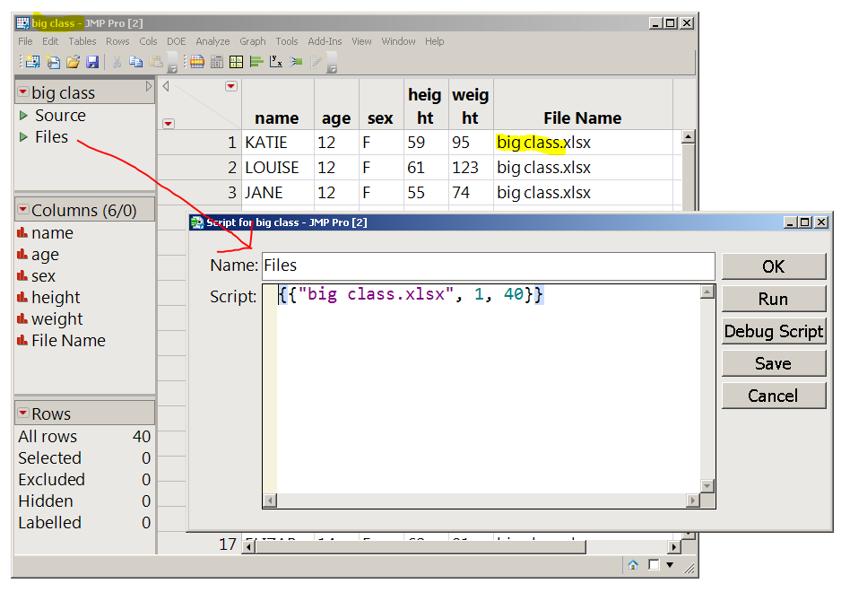 Solved: can the excel import wizard pull in data from the excel file name? - JMP User Community