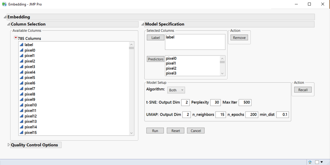 Data visualization with t-SNE and UMAP - JMP User Community