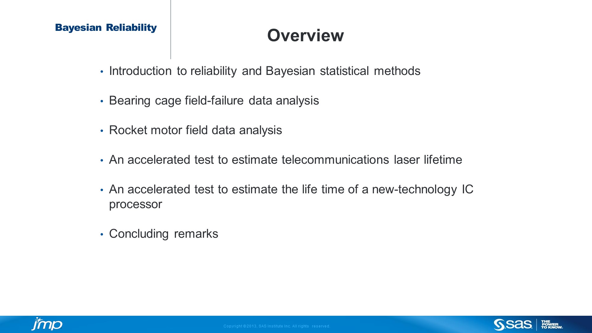 The Use of Bayesian Methods in Reliability Data Analysis ( 2019-EU-45MP ...