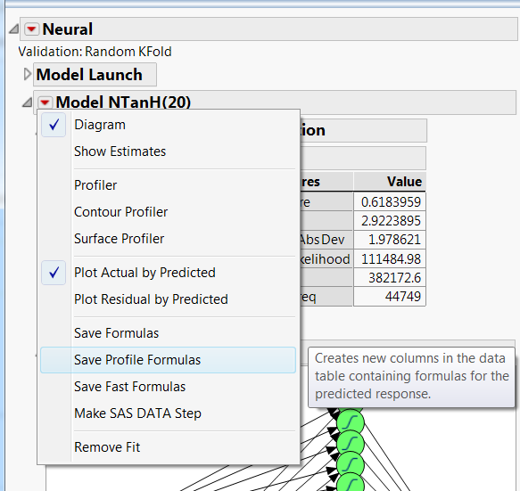 Solved: What are the Profile Formulas I get from the Neural Network ...